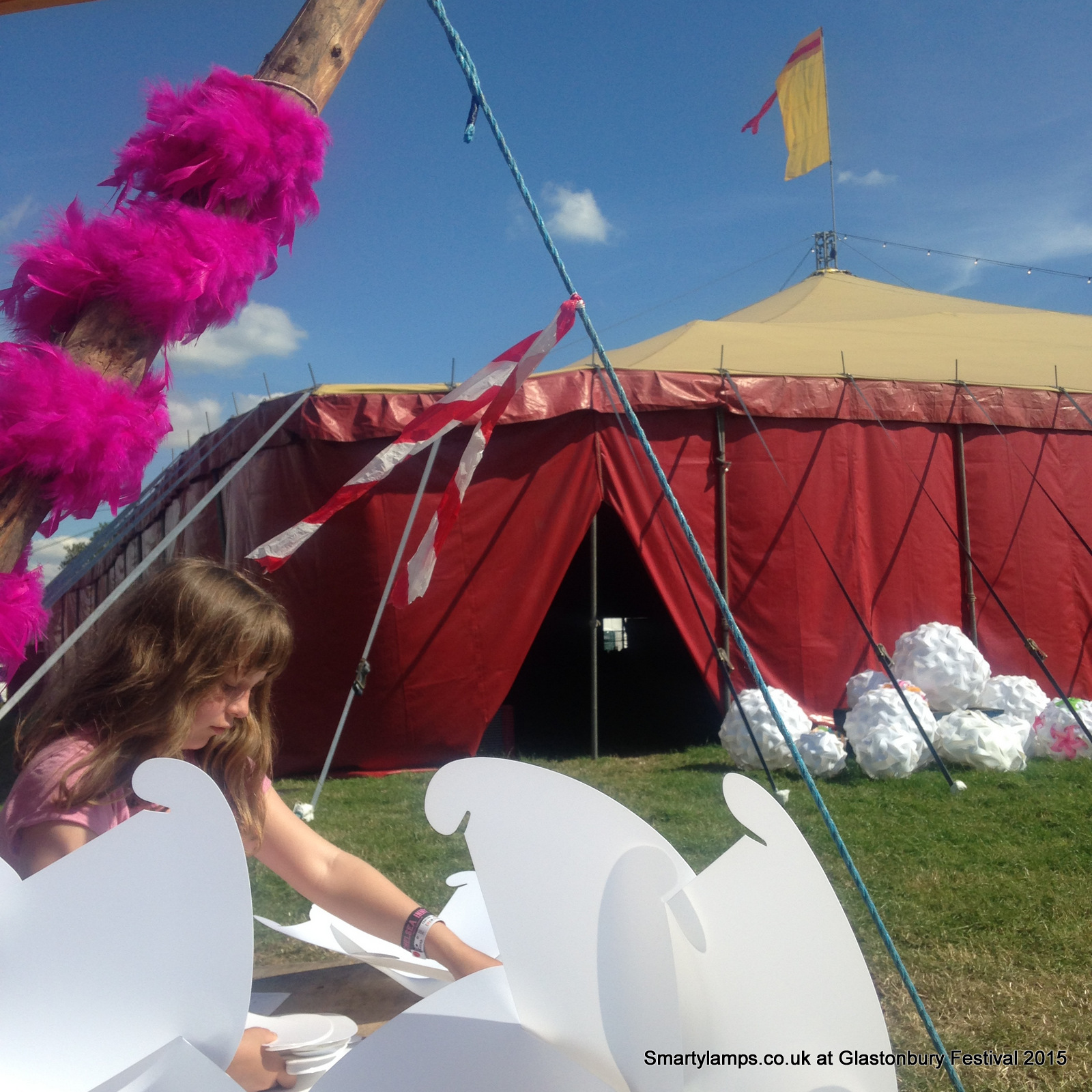 Smarty Lamps in the Theatre and Circus Fields at Glastonbury Festival ...