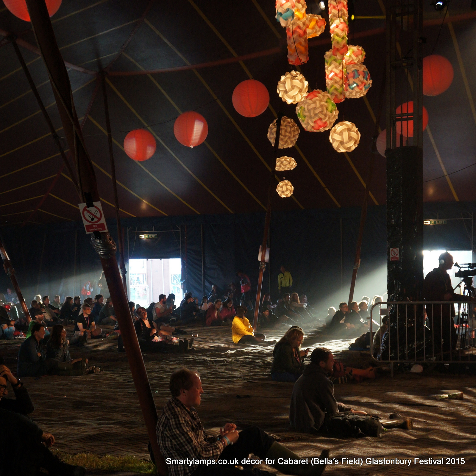 Smarty Lamps in the Theatre and Circus Fields at Glastonbury Festival ...